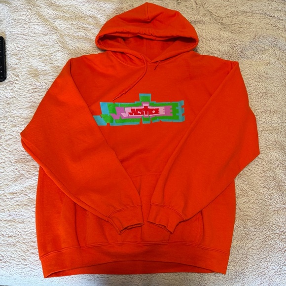 Tops | Justin Bieber Justice Tour Merch Hoodie Size Large | Poshmark